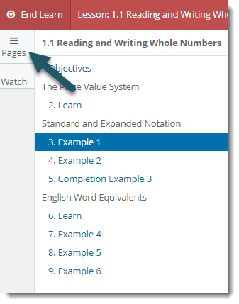 Hawkes Learning | Support | Learn Mode