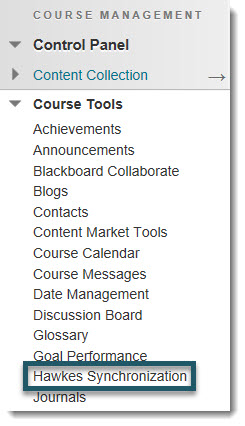 Hawkes Learning | Support | How to Access the Hawkes Synchronization Tool